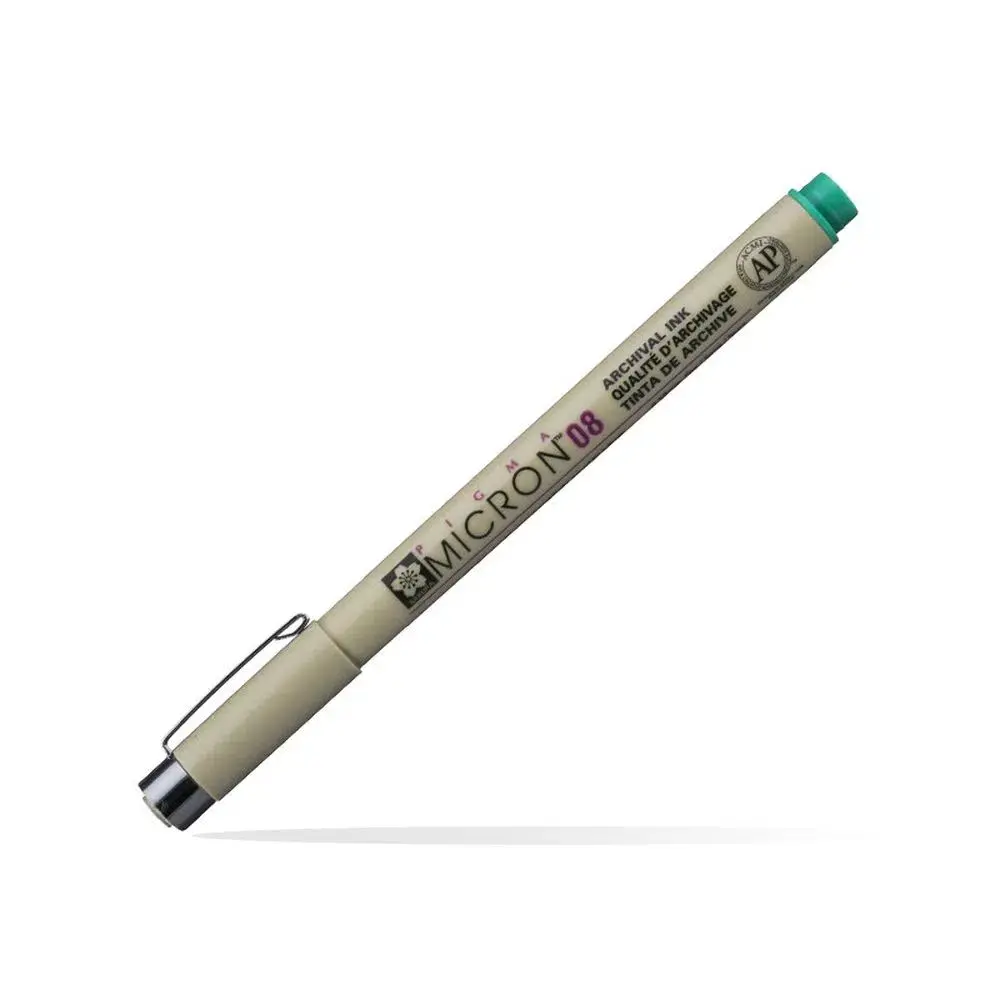 Royal Talens Liner Pigma Micron 08, 0.5mm, Zeleni