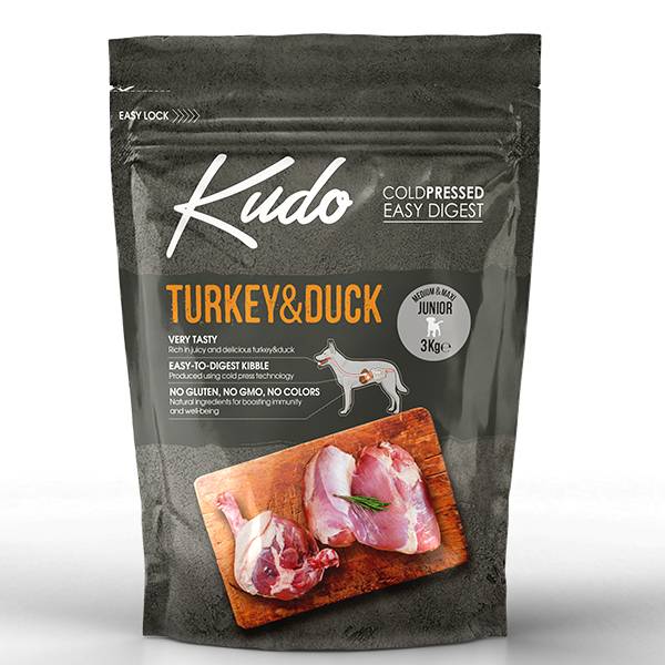 Kudo Turkey&Duck Medium Maxi Junior - 3kg