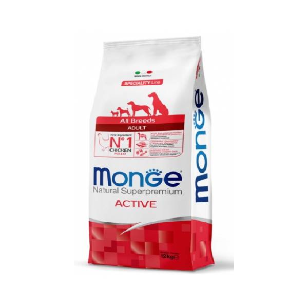Monge All Breeds Adult Active Chicken - 12kg