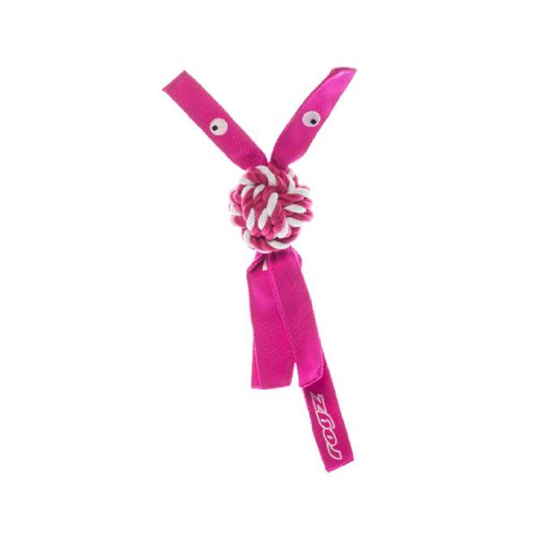 Rogz Plush Squeak Toy Pink, pink pišteći kanap - 4,9cm