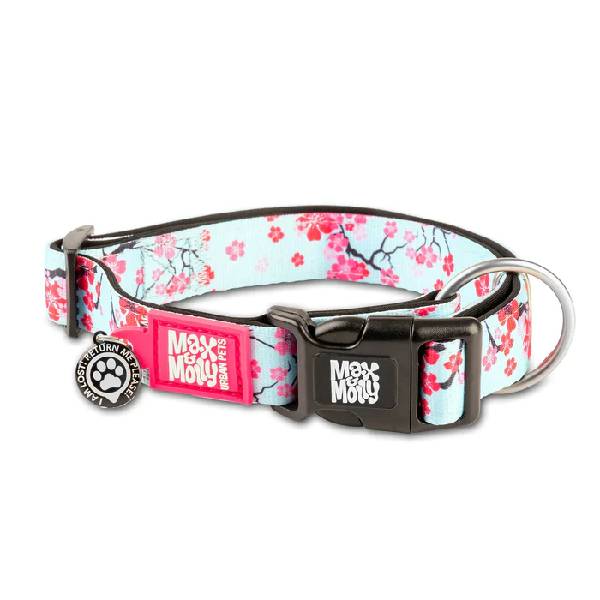 Max Molly Smart ID Collar Cherry Boom, Ogrlica za pse - Small