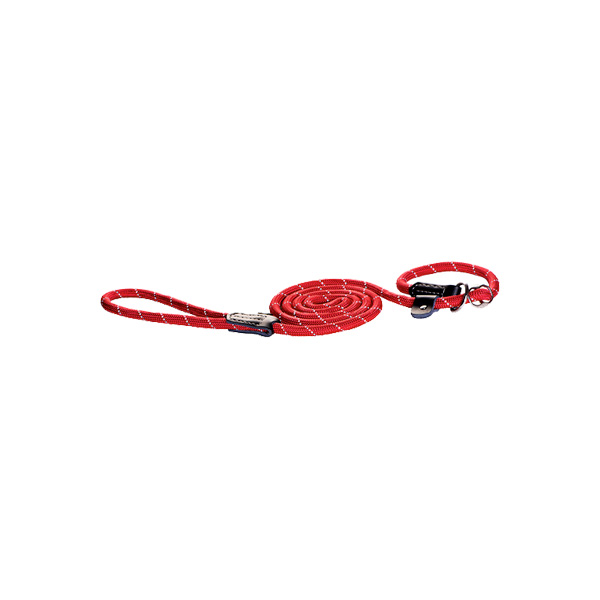 Rogz Moxon Lead Red, crveni povodac za pse sa davilicom - 180cm/9mm