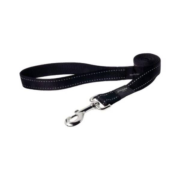 Rogz Fixed Long Lead Black, dugačak crni povodac za pse - 16mm - 5/8