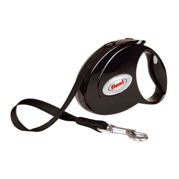 Trixie Flexi Leads Petite Elegance, crni - M