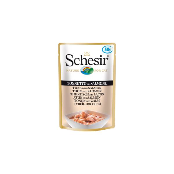 Schesir Preliv Cat tunjevina i losos - 50g