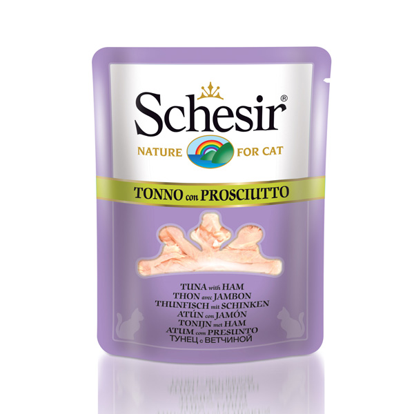 Schesir Cat tunjevina i šunka, brodet - 70gr