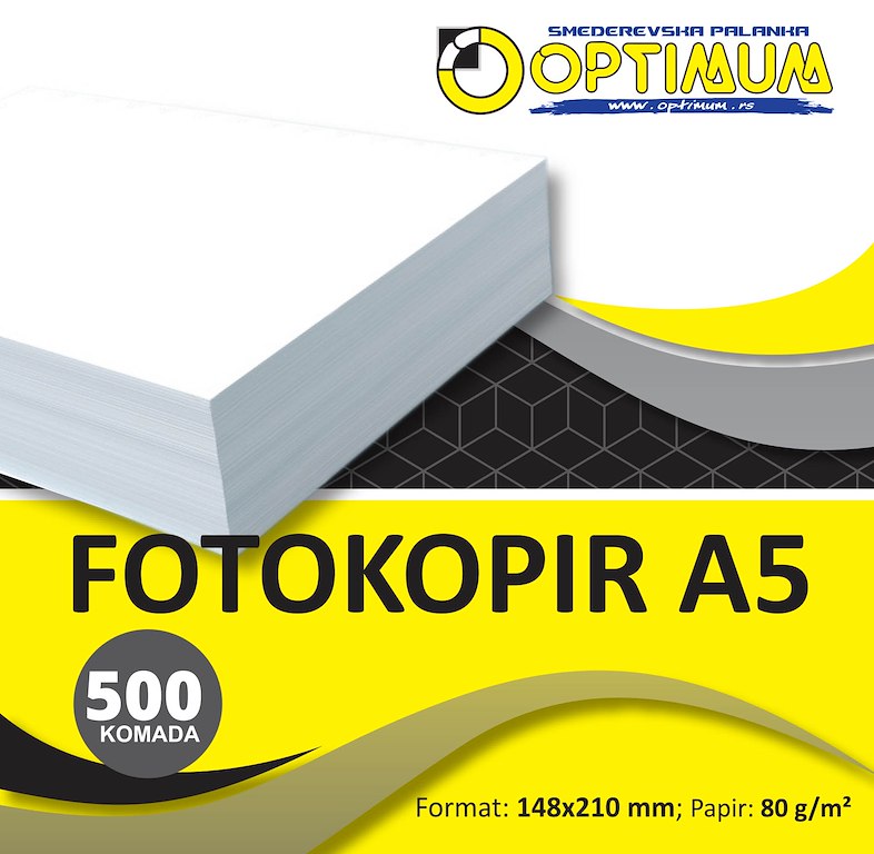PAPIR FOTOKOPIR A5 1/500 80gr