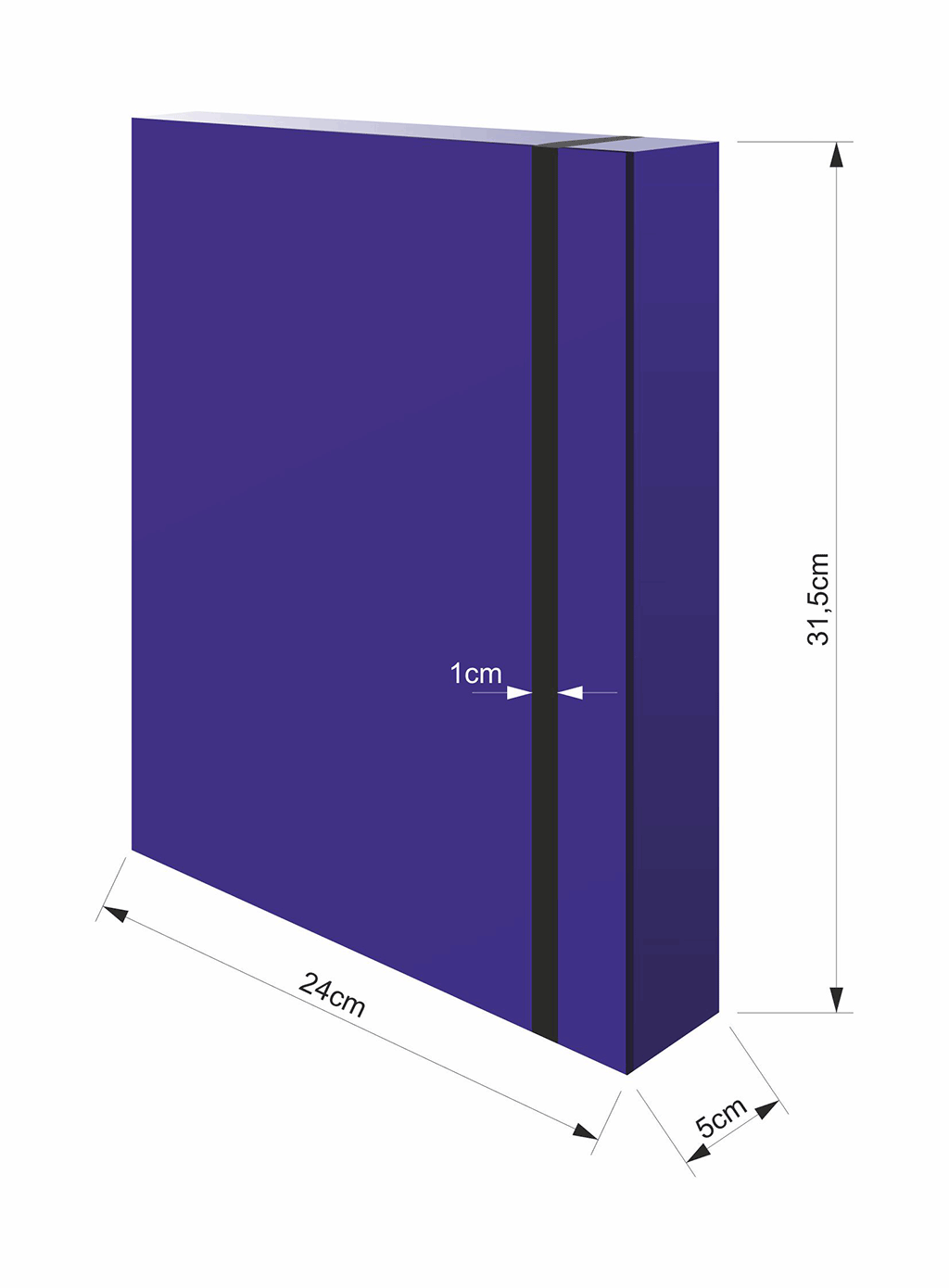 FASCIKLA BOX SA GUMOM A4 5D PLAVA 26936 OP*
