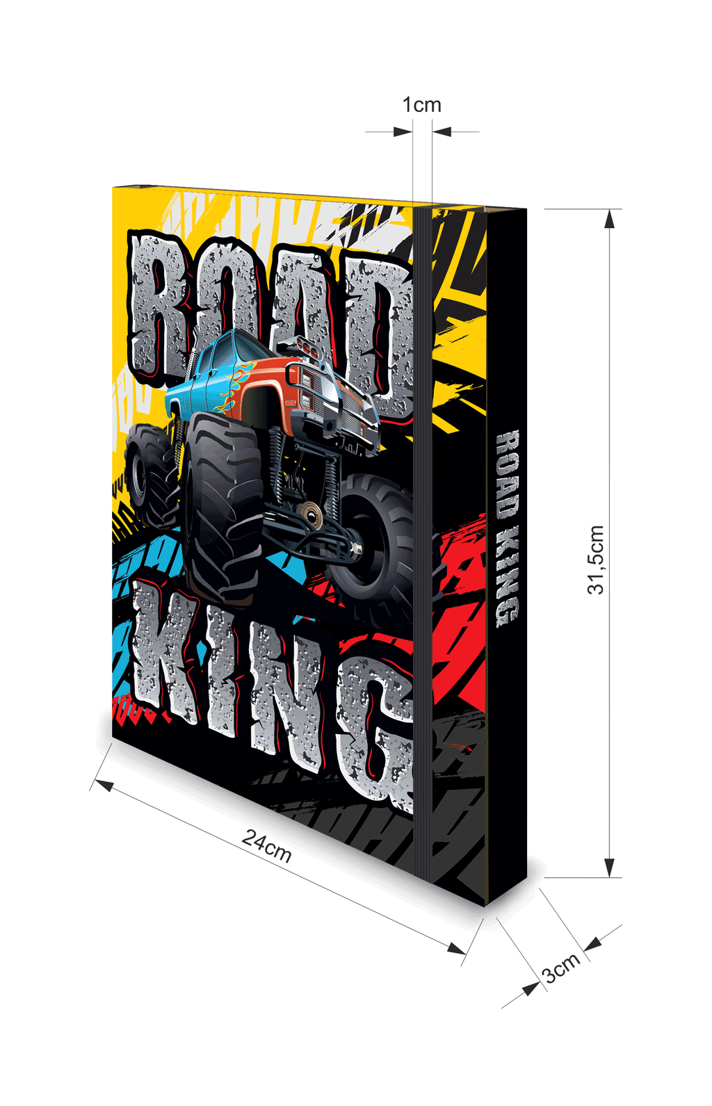 FASCIKLA SA GUMOM A4 3D BOX ROAD KING OP*