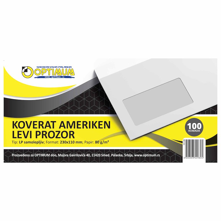 KOVERAT AMERIKEN LEVI PROZOR LP 1/100 SAMOLEPIV *SR