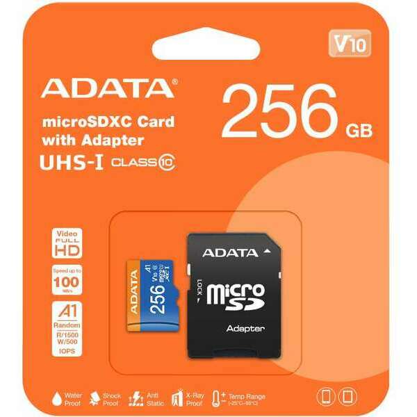 MICRO SDHC KARTICA SA ADAPTEROM ADATA 256GB CLASS-10