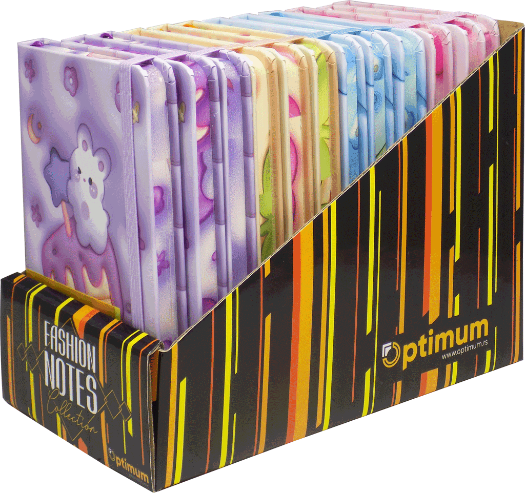 NOTES FASHION SOFT A6 TP LINIJE DISPLAY 1/12