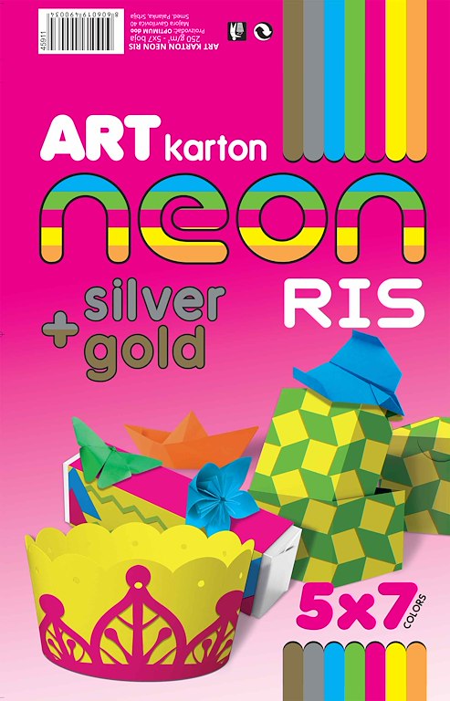 ART KARTON RIS NEON A4 1/35 OPTIMUM 250gr 45911