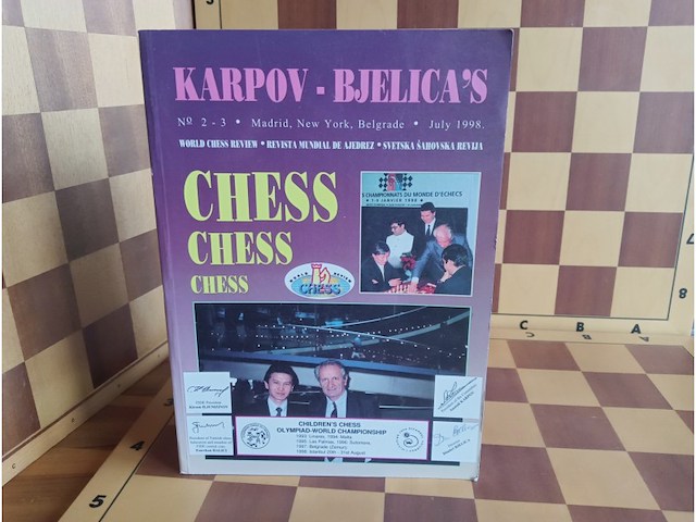 Karpov/Bjelica - Svetska Sahovska Revija 1998 (sah)