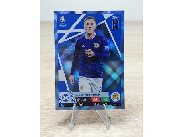 Match Attax Euro 2024 Blue Crystal SCO11 McGregor