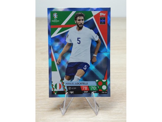 Match Attax Euro 2024 Blue Crystal ITA14 Locateli