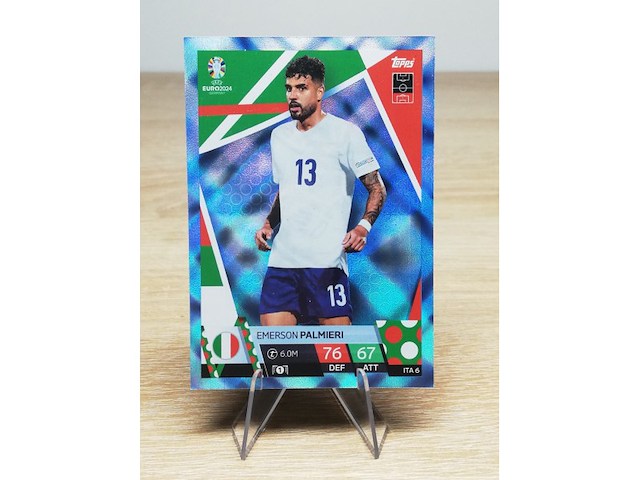 Match Attax Euro 2024 Blue Crystal ITA6 Palmieri