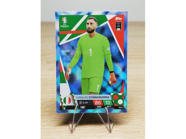 Match Attax Euro 2024 Blue Crystal ITA1 Donnarumma