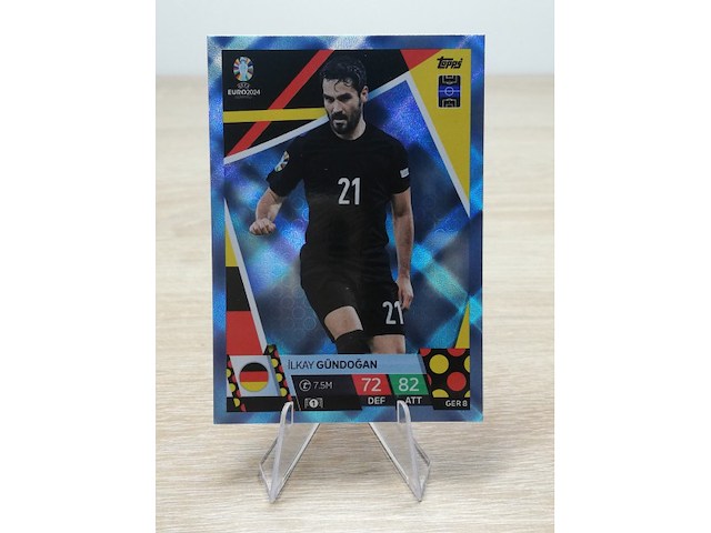 Match Attax Euro 2024 Blue Crystal GER8 Gündoğan