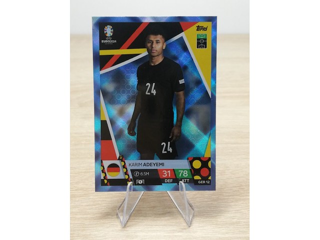 Match Attax Euro 2024 Blue Crystal GER12 Adeyemi