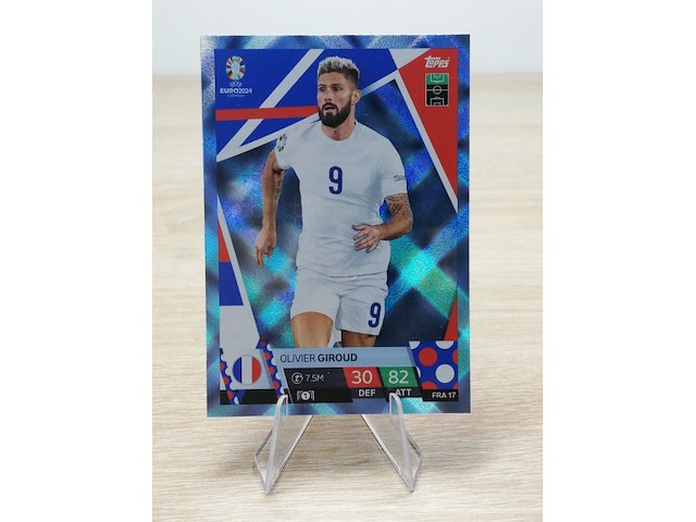 Match Attax Euro 2024 Blue Crystal FRA17 Giroud