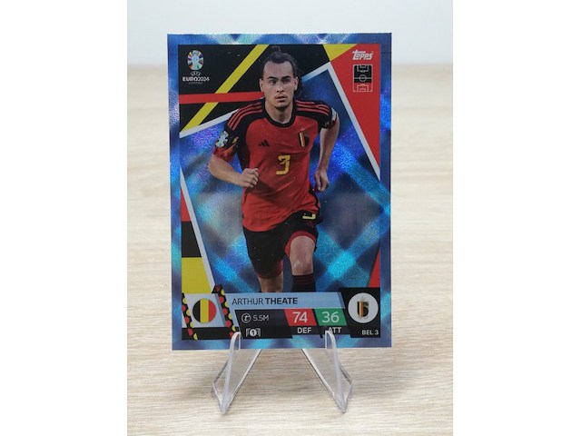 Match Attax Euro 2024 Blue Crystal BEL3 Theate