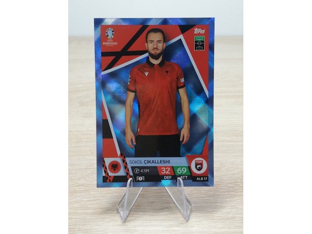 Match Attax Euro 2024 Blue Crystal ALB17 Cikalleshi