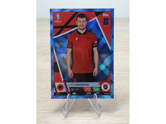 Match Attax Euro 2024 Blue Crystal ALB10 Ramadani