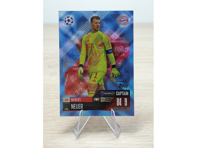 Match Attax 2024/25 209 Blue Crystal Parallel Neuer