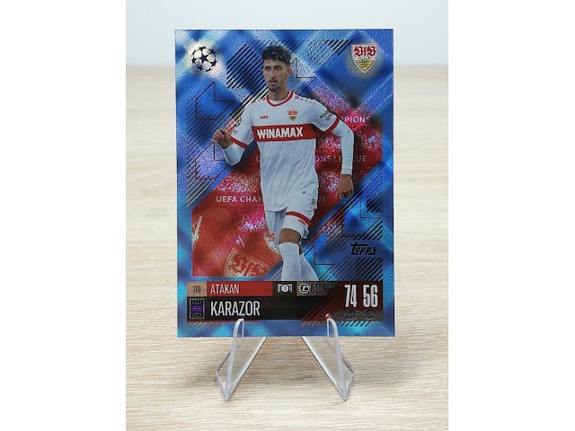Match Attax 2024/25 179 Blue Crystal Parallel Karazor