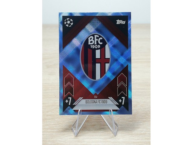 Match Attax 2024/25 334 Blue Crystal Parallel Bologna
