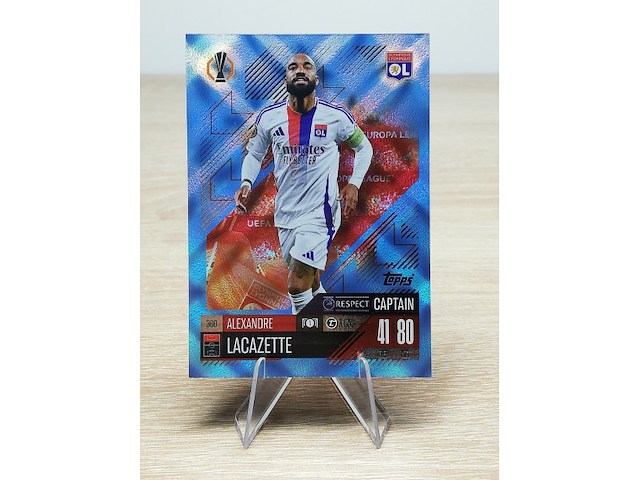 Match Attax 2024/25 360 Blue Crystal Parallel Lacazette