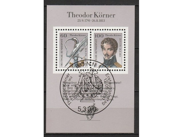 Deutsche Bundespost - Theodor Körner - 1991