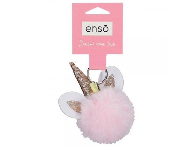 Privezak za ključeve torbu ranac Enso Unicorn pink/white 94702