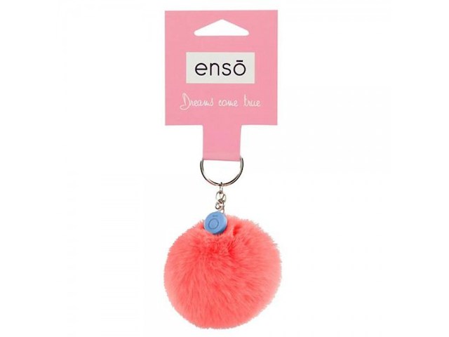 Privezak za ključeve torbu ranac Enso Pompon coral 94702