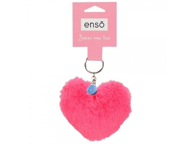 Privezak za ključeve torbu ranac Enso Heart fuchsia 94702