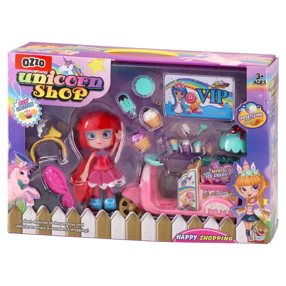 Ozzo Igračka za devojčice lutka Unicorn shop