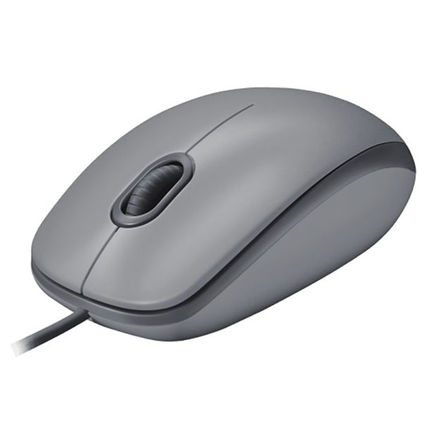 LOGITECH Žični optički miš Silent M110, siva