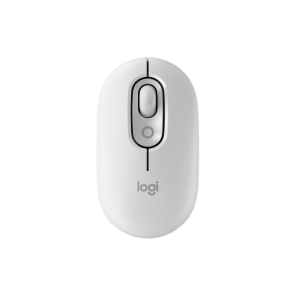 LOGITECH Bežični miš Pop with Emoji, bela