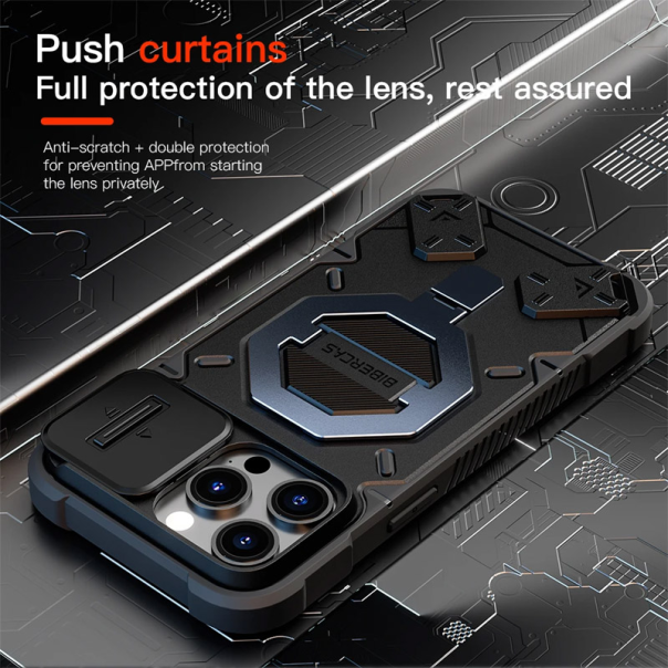 Maska za iPhone 14 Pro Max Bibercas Matrix crna