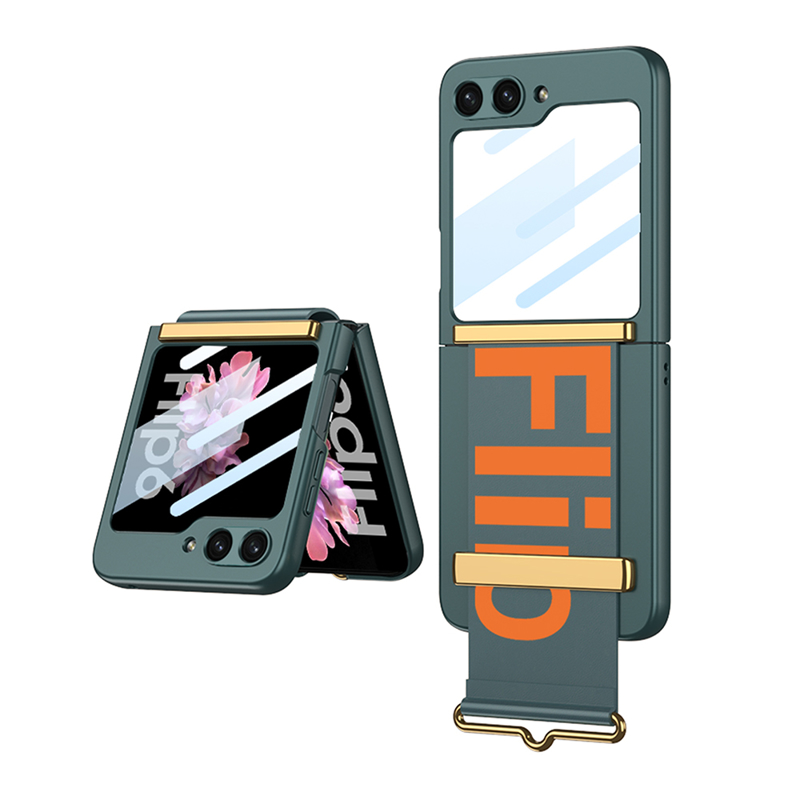 Futrola STRAP CASE za Samsung F741B/F761B Galaxy Z Flip 6 5G/Z Flip 7 FE 5G tamno zelena (GKK case)