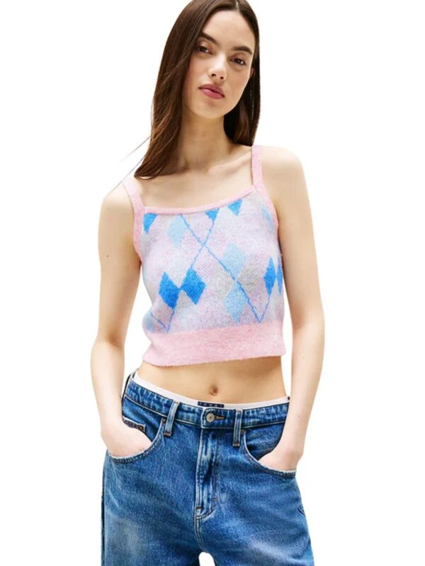 Tommy Hilfiger - Crop top ženski džemper
