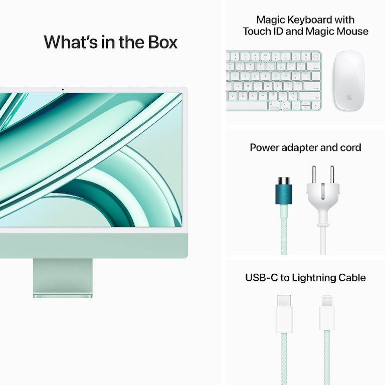 Apple iMac 24" M3 10-core GPU 8/256GB Green MQRN3CR/A