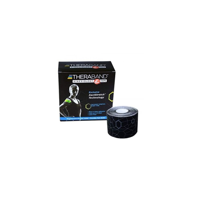 KINESIO TAPE THERABAND CRNA 5M