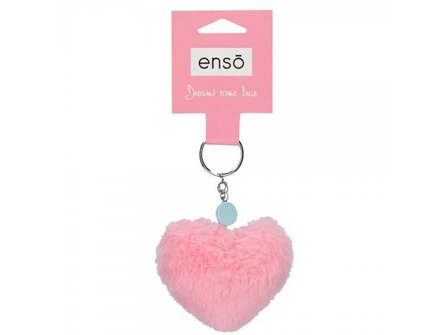 Privezak za ključeve torbu ranac Enso Heart light pink 94702