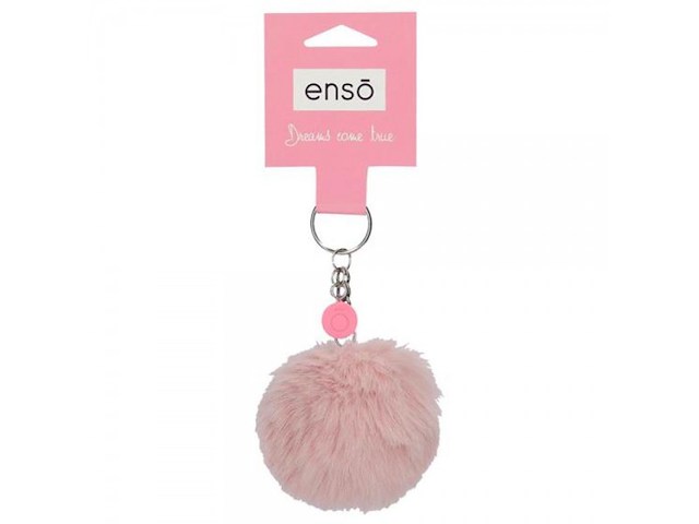 Privezak za ključeve torbu ranac Enso Pompon powder pink 94702