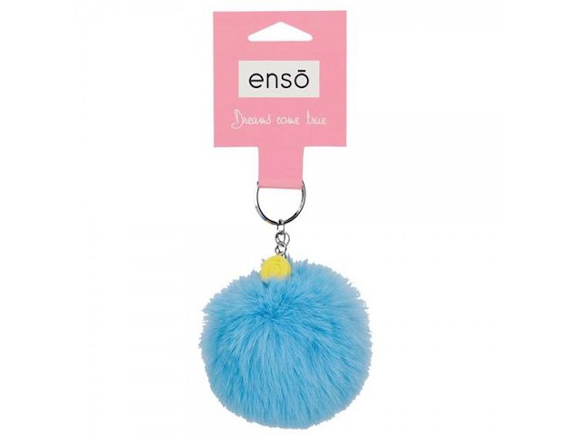 Privezak za ključeve torbu ranac Enso Pompon blue 94702