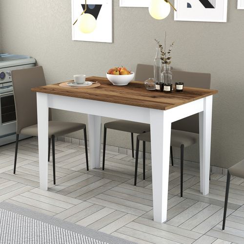 Kiev 511 - Walnut, White Walnut White Kitchen Table