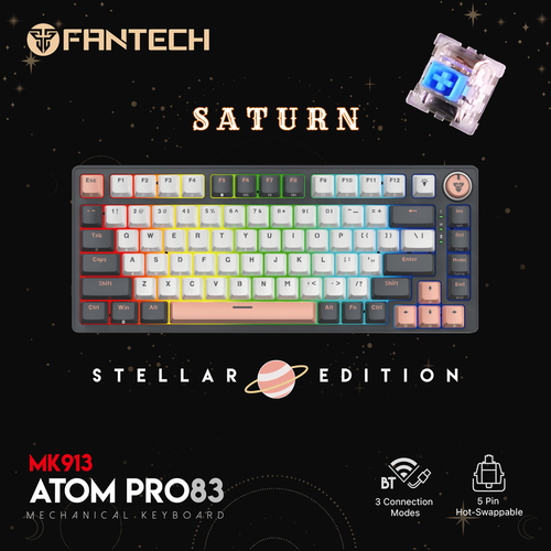 Fantech MK913 RGB Atom PRO83 Tastatura Mehanicka Gaming Wireless Saturn (blue switch)