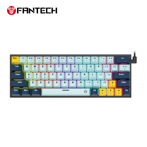 Fantech MK874 RGB Atom 63 Tastatura Mehanicka Gaming SkyBlue (Blue switch)